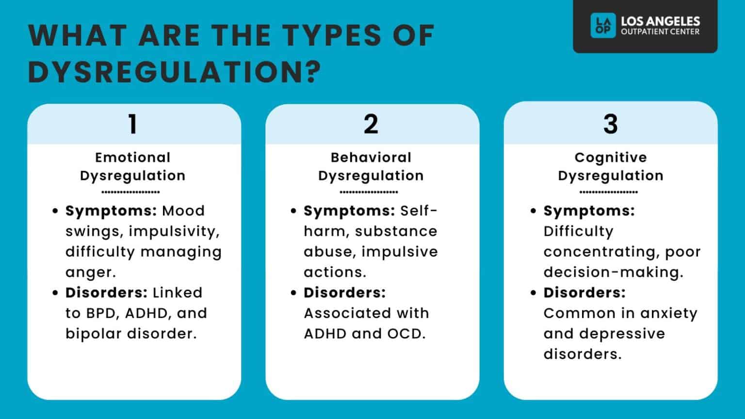 Dysregulation: Types, Causes, Symptoms, Assessment & Treatment